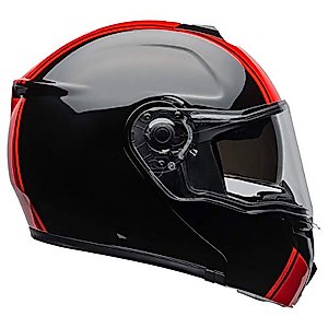 BELL SRT Modular Helmet (Ribbon Gloss Black/Red - Medium)