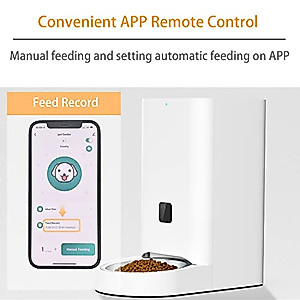 AIDANLS Automatic Cat Feeders,6L(25cup) 2.4G/5G WiFi Pet Dry Food Dispenser with Stainless Steel Bowl & Clog-Free Design,1-10 Meals Per Day & 10s Voice Recorder,Timed Pet Feeder for Cats and Dogs