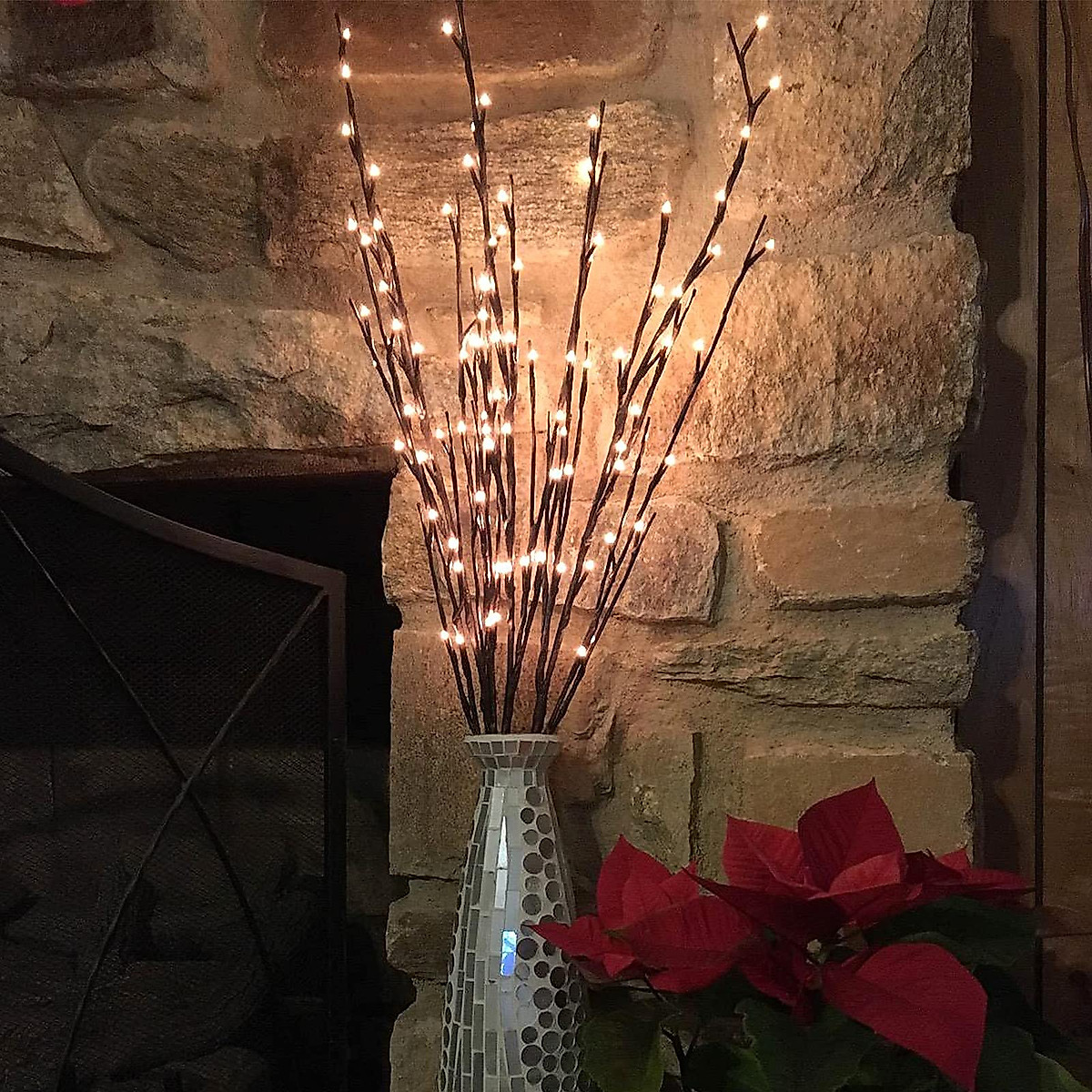 The Light Garden WLWB96 Electric/Corded Willow Branch with 96 LED Lights, 40 Inch