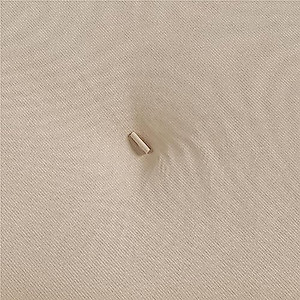 DHP Laurel Full Size Espresso Wood Arm Futon Frame with 6" Thermobonded High Density Polyester Fill Tan Microfiber Mattress