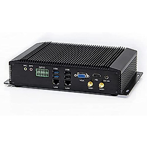 PARTAKER Industrial Computer, Fanless Mini PC, Win-11 or Linux Ubuntu, I3 6006U 6157U, I27, 2 x LAN, GPIO, 6 x COM RS232 422 485, 16G RAM, 256G SSD