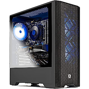 Skytech Gaming Blaze 3.0 Black Gaming PC Desktop – AMD Ryzen 5 3600 3.6 GHz, RX 6600XT, 1TB NVME SSD, 16G DDR4 3200, 600W Gold PSU, AC Wi-Fi, Windows 10 Home 64-bit