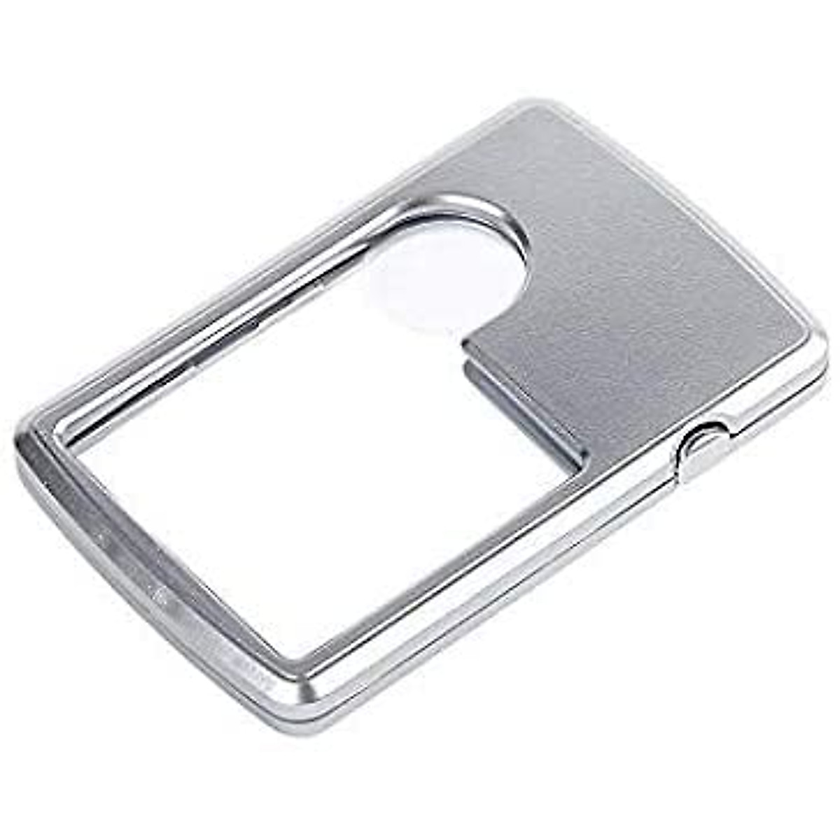 3X 6X Magnifying Glass Handheld Ultra-Thin Pocket Magnifier with LED Light for Jewelry, Coins, Vision Problem People