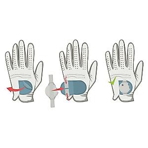 No Worry Sports Original Stroke Counter with Universal Golf Glove Fastener