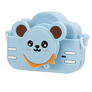 070 Kids Camera Portable Kids Toddler Camera Mini DV Cartoon Digital Children Camera Toy 2MP Festival Gift for Christmas Celebrations Camera(Blue)