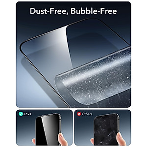 ESR 3 Pack 9H+ Glass for iPhone 16 Pro Max Screen Protector, [Military Grade Shatterproof & Longest Durable] Armorite Ultra-tough Tempered Glass with UltraFit Tray