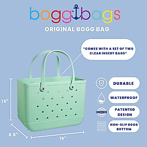 BOGG BAG Original Extra Large Tote Bag for Beach, Pool, Boat. Lightweight Waterproof Washable Durable All Purpose Tote Bag