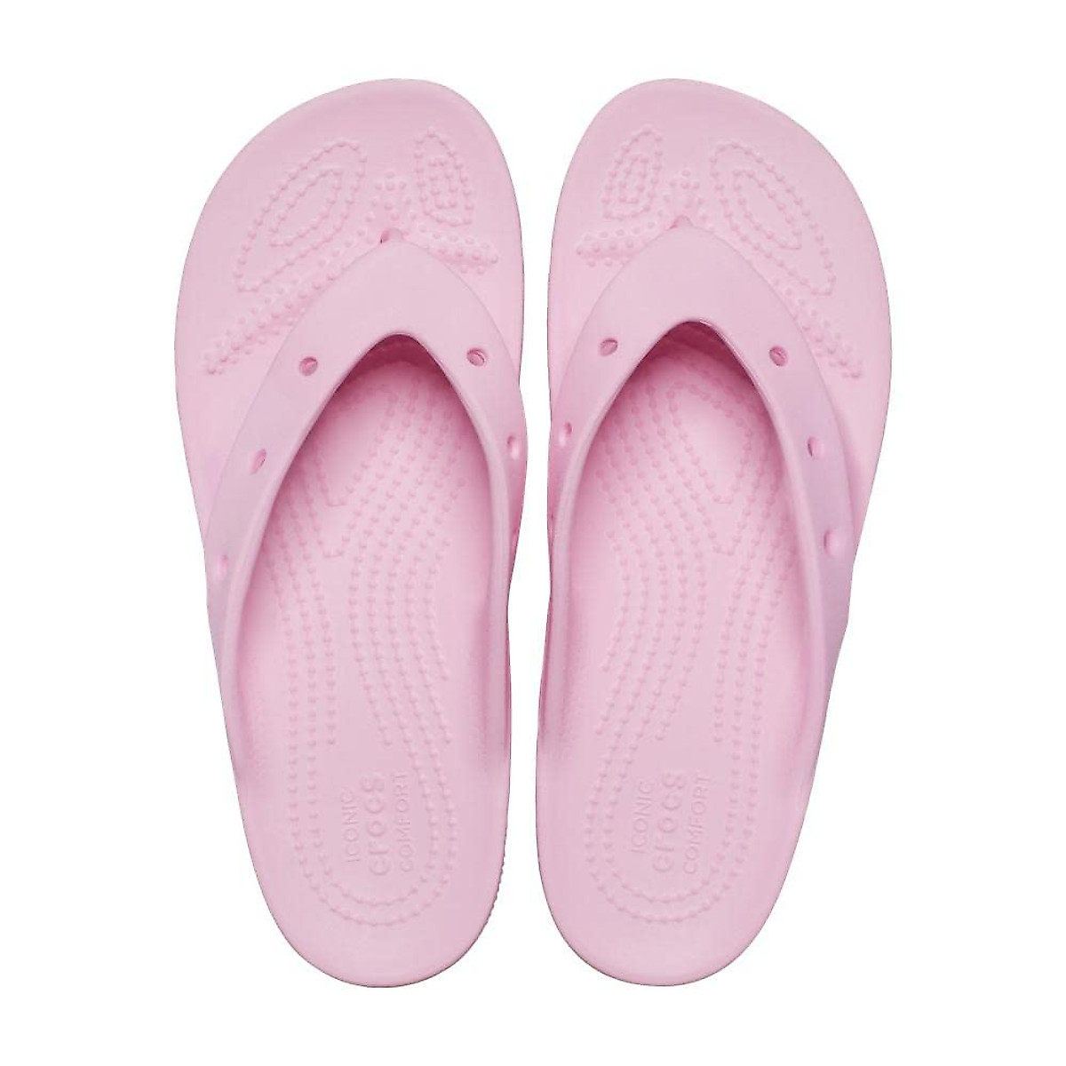 Crocs Women's Classic Flip Flops, Platform Sandals, Flamingo, Numeric_7