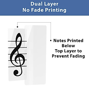 Piano Stickers for Keys – Removable w/Double Layer Coating for 49/61 / 76/88 Keyboards
