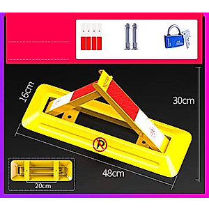 Parking Bollards with Lock,Car Park Driveway Guard Saver,Easy Installation Car Parking Lock,Protect Your Parking Space