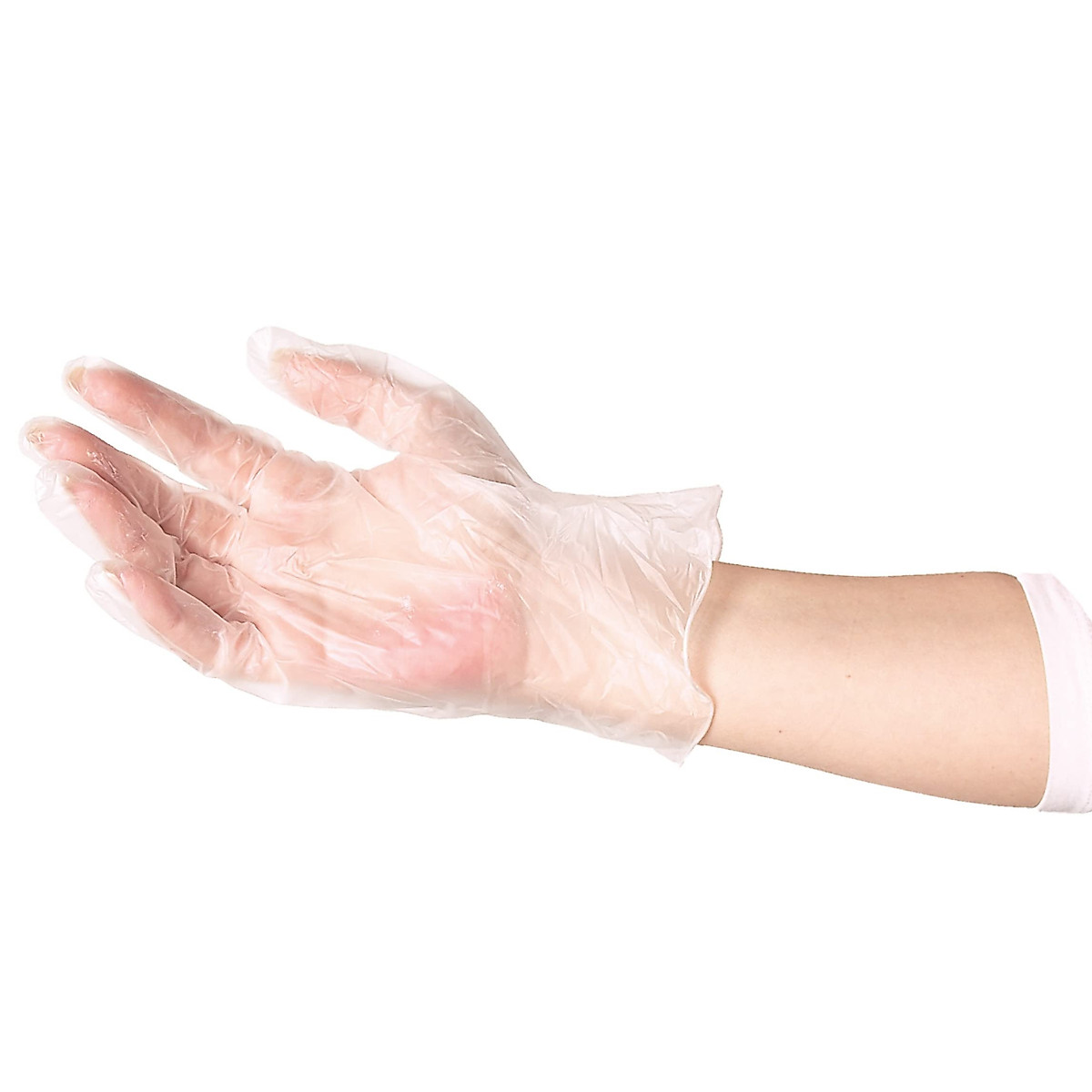 ForPro Professional Collection Disposable Vinyl Gloves, Clear, Industrial Grade, Powder-Free, Latex-Free, Non-Sterile, Food Safe, 2.75 Mil. Palm, 3.9 Mil. Fingers, Small, 100-Count