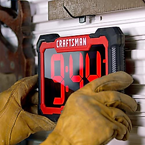 Craftsman 11” LED Digital Clock with VERSATRACK™ Compatibility