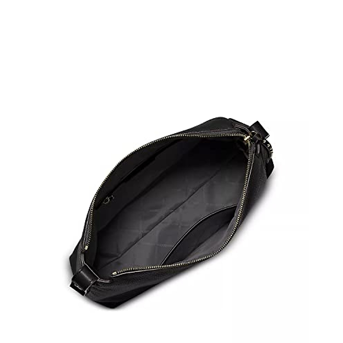 Michael Kors Shailene Medium Leather Hobo Shoulder Bag in Black