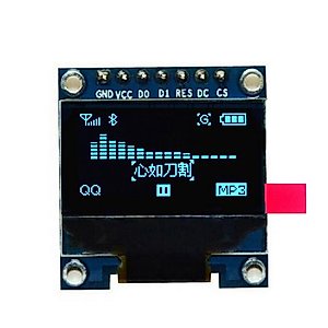 Hailege 0.96" SSD1306 SPI OLED LCD Display 128X64 OLED for 51 STM32 Arduino Raspberry Pi Blue Font
