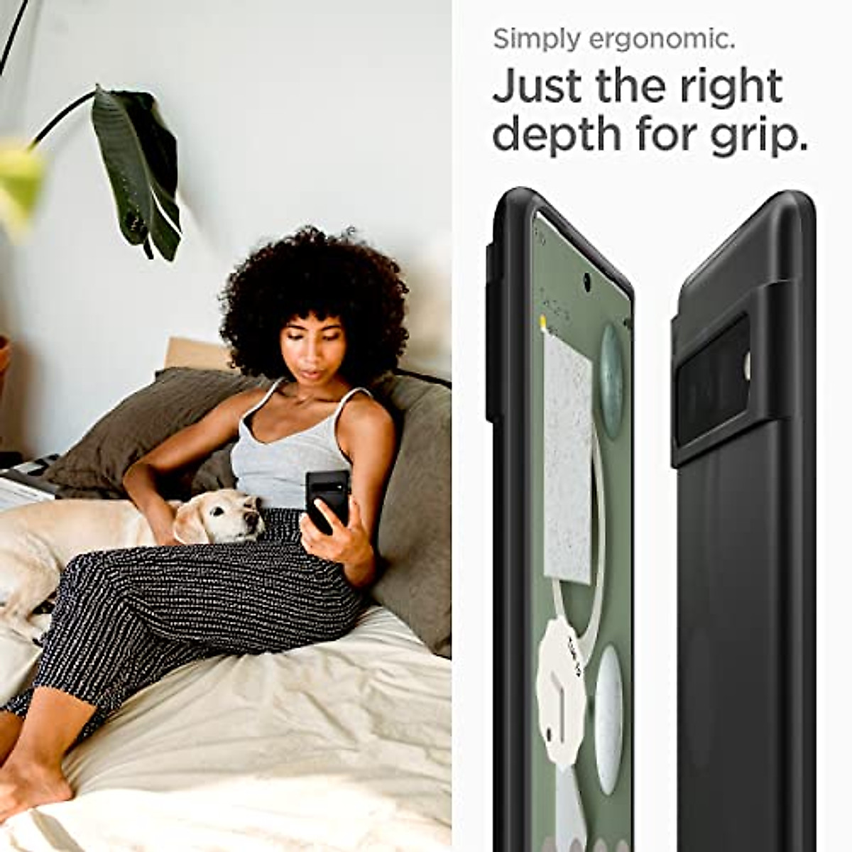 Spigen Thin Fit Designed for Google Pixel 6 Pro Case (2021) - Black