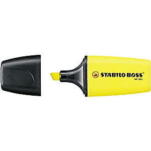 Highlighter - STABILO BOSS Mini - Wallet of 3 - Assorted Colors
