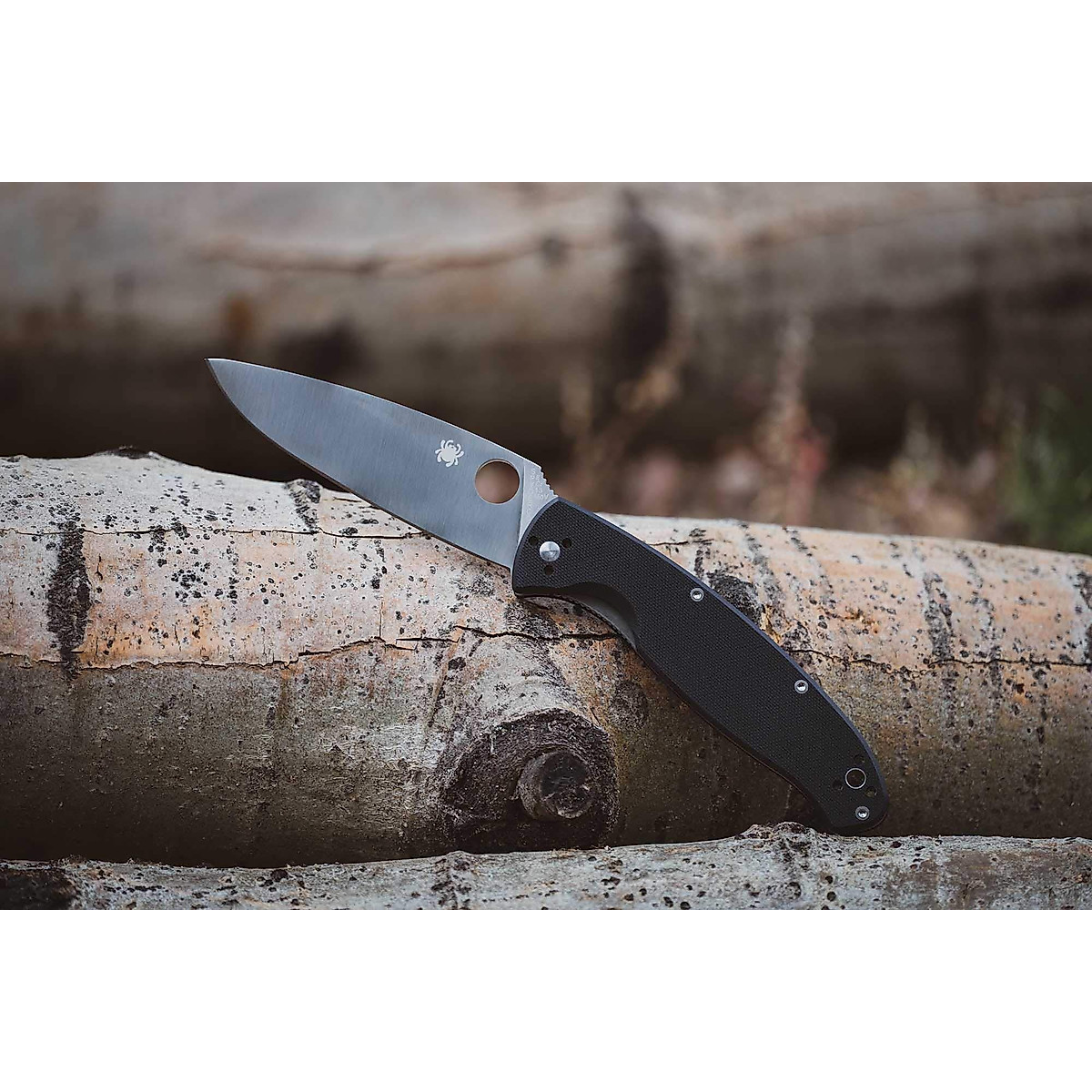 Spyderco Resilience Folding Pocket Knife with 4.20" 8Cr13MoV Stainless Blade and G-10 Handle - PlainEdge - C142GP