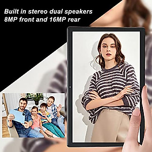 Dpofirs 10.1 Inch 4G Tablet, Octa Core 8GB 256GB Android 12 Tablets with 1960x1080 FHD, 5G WiFi, 8MP 16MP Camera, 7000mAh Fast Charging Tablet PC for Home Office(Blue)