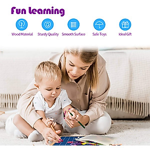 Wooden Hundred Board Toy,100 Digital Board Montessori Math Toy with Storage Bag,Multi-Color Hundred Counting Toys,1-100 Consecutive Numbers Game,Educational&Learning Digital Toy Gift for Kids,Boy,Girl