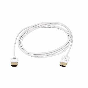 Monoprice Ultra Slim Series 6ft 10.2Gbps High Performance HDMI® Cable w/RedMere® Technology Supports Ethernet, 3D, 4K and Audio Return - White