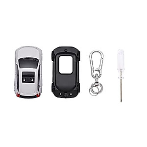 Honda Key Fob Cover - Case Compatible with Accord, Civic, CRV, Pilot, Odyssey, Passport - Smart Remote Key - Light White