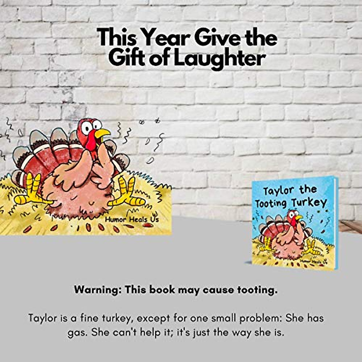 Taylor the Tooting Turkey: A Story About a Turkey Who Toots (Farts) (Farting Adventures)