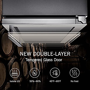 Ca'Lefort Wine Cooler Stylish Compressor Fridge for Home, Office, or Kitchen