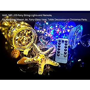 HomeyHoney Glass Jar with Lid for Liquid, Glass Apothecary Jars with Lid, Decorative Weddings Candy Buffet Display Elegant Storage, Coffee Canister,Sugar Containers (45oz Gems)