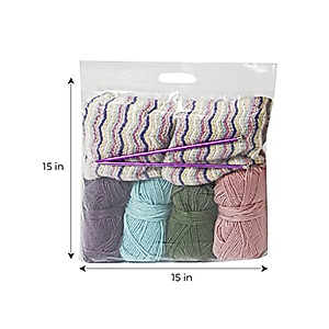 Smart Design MagicBag Instant Space Zip N' Carry Bags w/Handle - Large - 15 Bags Total - Heavy Duty Zipper - Blocks Water, Dirt, & Odors - Clothing, Pillows, & More - Home Organization