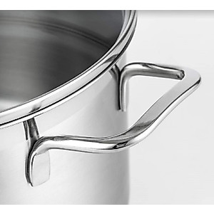 Prime Cook 4.8 qt. 18/10 Stainless Steel Soup Pot with Lid