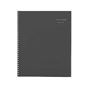 AT-A-GLANCE 2023-2024 Planner, Weekly & Monthly Academic Appointment Book, 8-1/2" x 11", Large, DayMinder, Charcoal (AYC52045)(July 2023-June 2024)