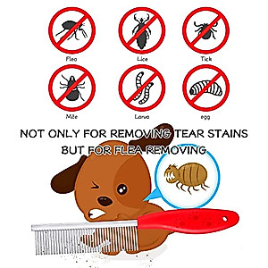 4 Pieces Pet Comb Dog Dematting Comb Poodle Brushes for Grooming Pet Cat Dematting Comb Cleaning Slicker Brush Pet Steel Comb Pet Grooming Tool Dematting Comb for Removing Hair Knots Dogs Pets