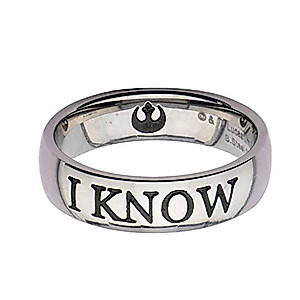 Animewild Star Wars I Know Stainless Steel Ring | Size 11