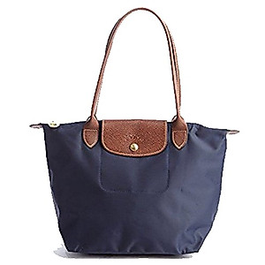 Longchamp Le Pliage Nylon Medium Shoulder Tote in Navy Blue (Navy Blue)