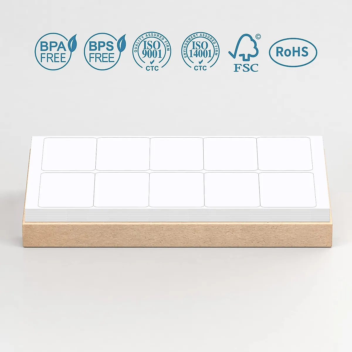 Methdic Shipping Labels 2"×4" 500 Labels Sticker Paper for Laser/Ink Jet Printer Mailing Labels 8.5"*11" White 10 per Sheet