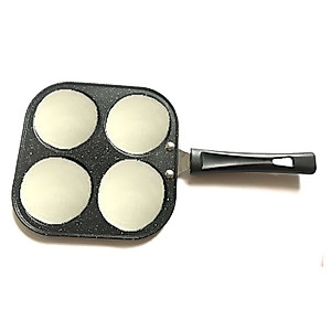 G & D 4-Cup Mini Uttapam Pan Non-stick Frying Pan Egg Pan Mini Pancake Pan Multi Egg Pan