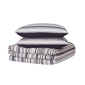 Truly Soft Teagan Stripe Stripe Full/Queen 3 Piece Duvet Cover Set