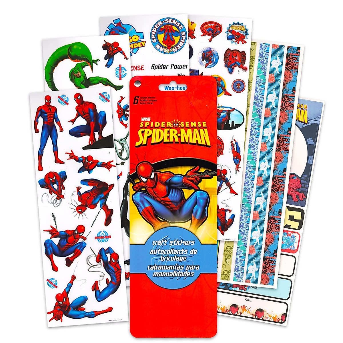 Marvel Spiderman Lunch Bag Set For Boys - Bundle with Superhero Insulated School Lunch Box With Spiderman Stickers And More