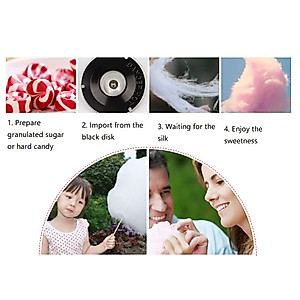 Cotton Candy Machine,Premium Candy Floss Maker 500W Retro Machine Fairground Style Cotton Candy 25cm x 27cm (Light Blue)