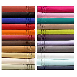 Elegant Comfort Luxury Ultra-Soft 2-Piece Pillowcase Set - 1500 Premium Hotel Quality Microfiber Double Brushed - Wrinkle Resistant, Standard/Queen, Sage/Green