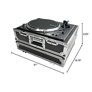 Harmony Audio HC1200E Flight Foam Lined DJ 1200 Size Road Turntable Custom Case