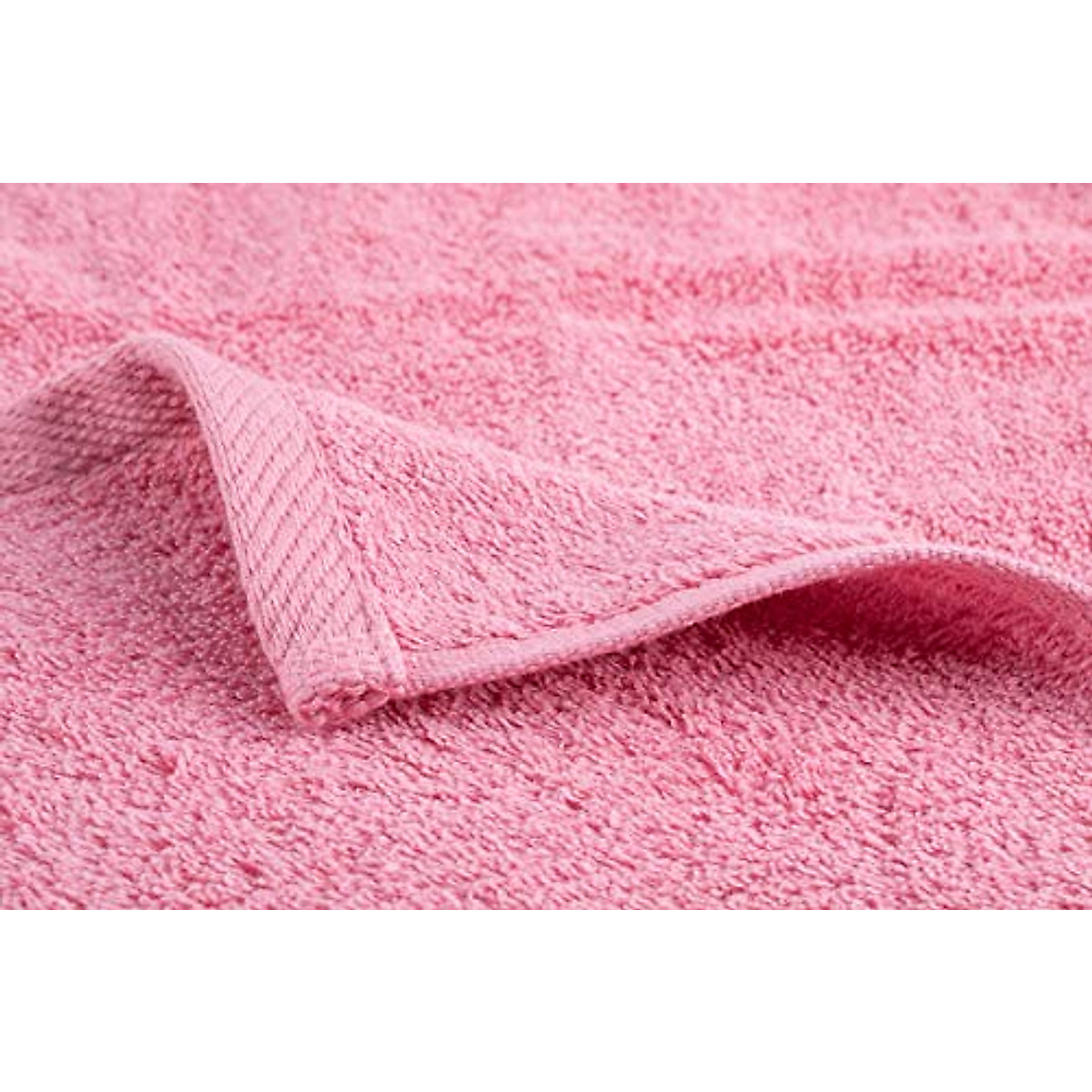 Babiclean 16x30 Premium Quality Ultra Soft and Highly Absorbent heavey Pure Pink Hand Towel Durable for Bathroom, Hotel, Spa, Salon and Gym Set of 2