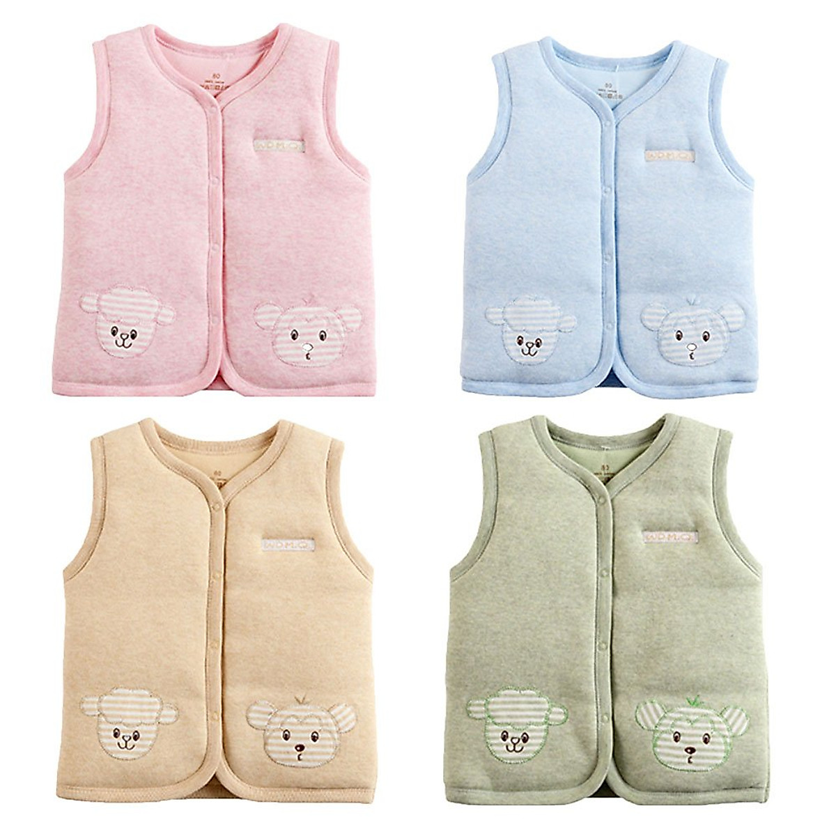Monvecle Baby Warm Vests Unisex Infant to Toddler Padded Waistcoat (2T-3T, Pink)