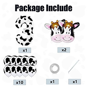 40 Inch Cow Print Number 3 Balloon for Cowgirl Cowboy Birthday Party Decorations Western Party Decorations Farm Party Decorations