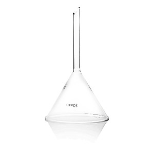 Autoark Glass Heavy Wall Funnel Borosilicate Glass Funnel,Short Stem 50mm Diameter,50mm Stem Length,2-Pack,AIS-019