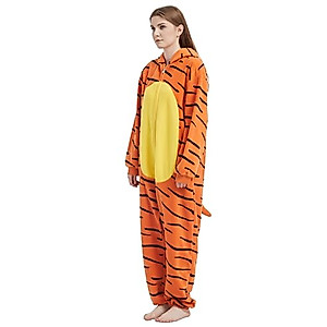 Waninxoin Unisex Adults Halloween Costumes Onesie Animal Outfit Sleepwear animal One-piece pajamas