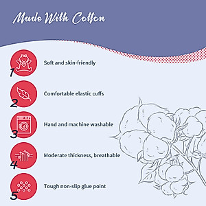 Sosenfer Non Slip Toddler Socks with Grippers,5 Pairs Non Skid Ankle Socks for 4-7 Years Baby Kids Made With Cotton-5 Pairs blue