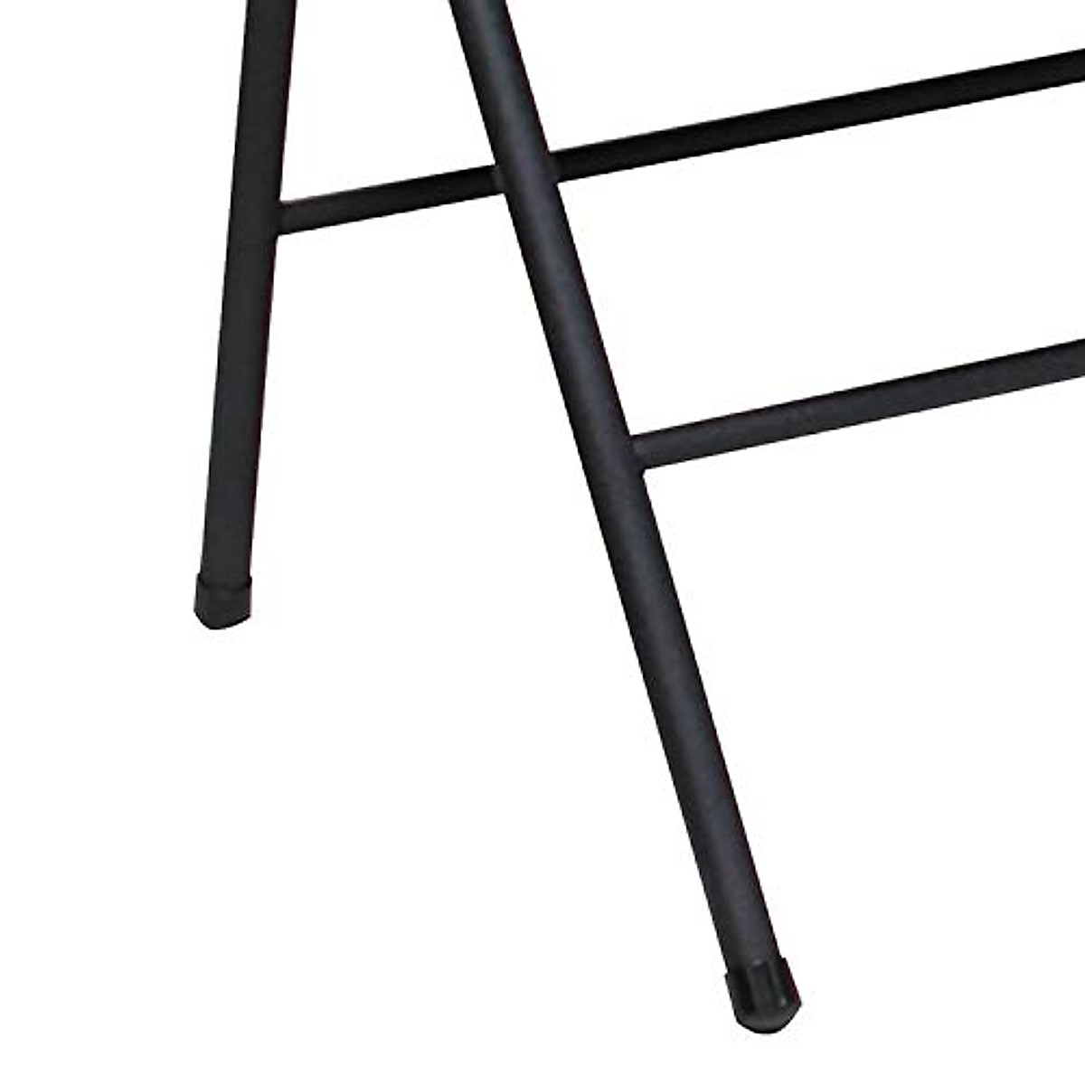 Cosco Commercial Indoor Outdoor Black Folding Chair with Fabric Cushion, 4 Pack