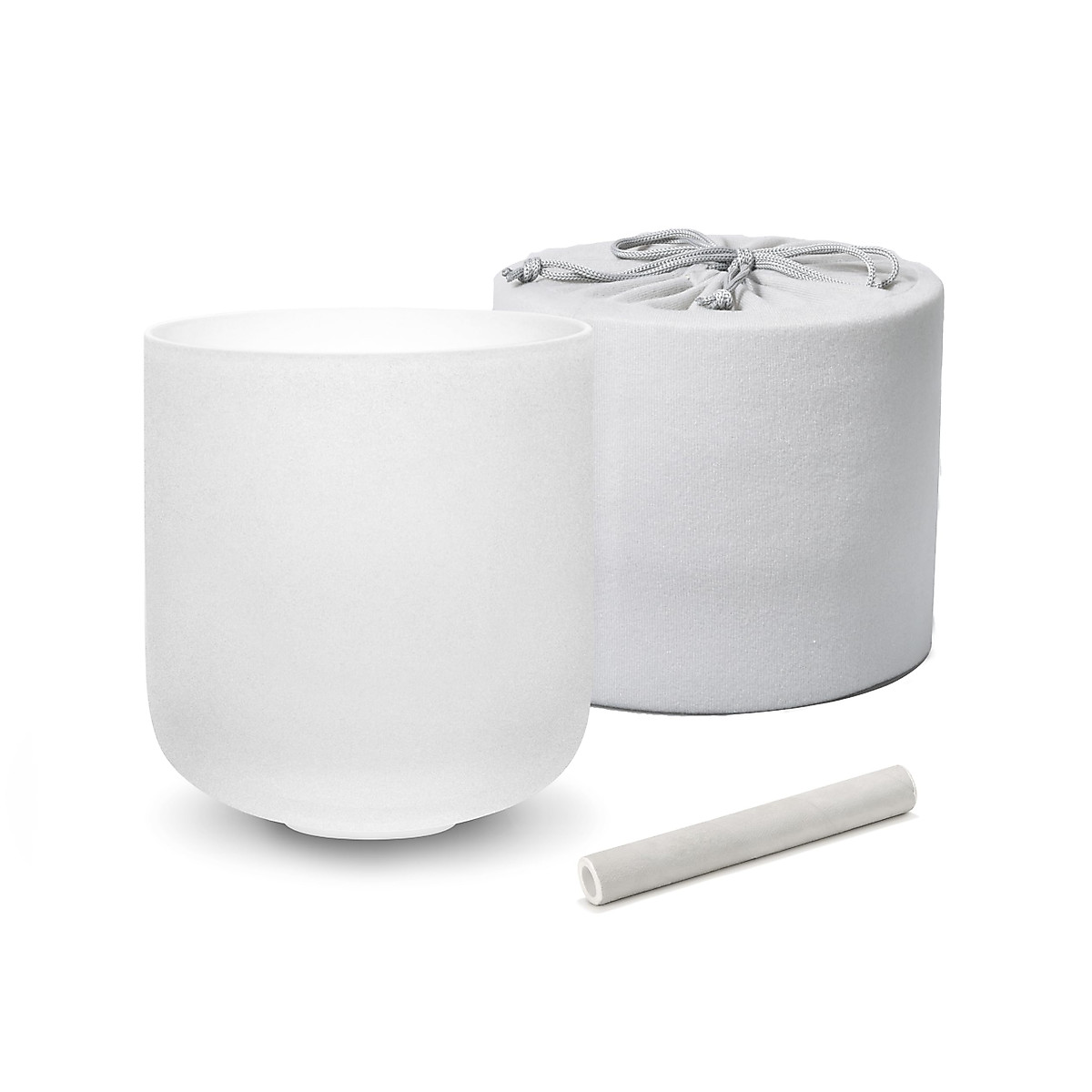 ALIOTH D Note Crystal Singing Bowl Sacral Chakra 7 inch with Carry Case Bag and Singing Bowl Mallet