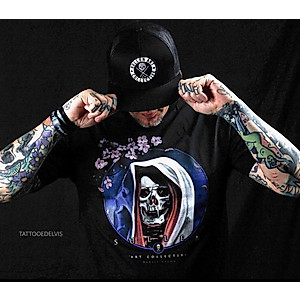 Sullen Badge of Honor BOH Mesh Back Snapback Tattoo Lifestyle Hat - Black